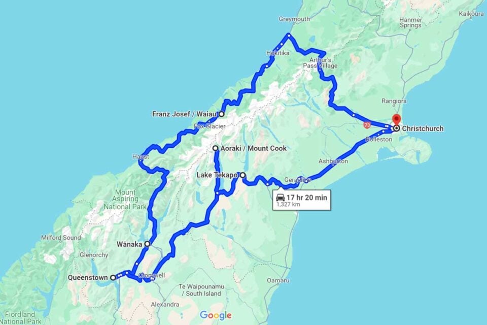 10-Day New Zealand South Island Itinerary - 5 BEST Road Trip Options ...